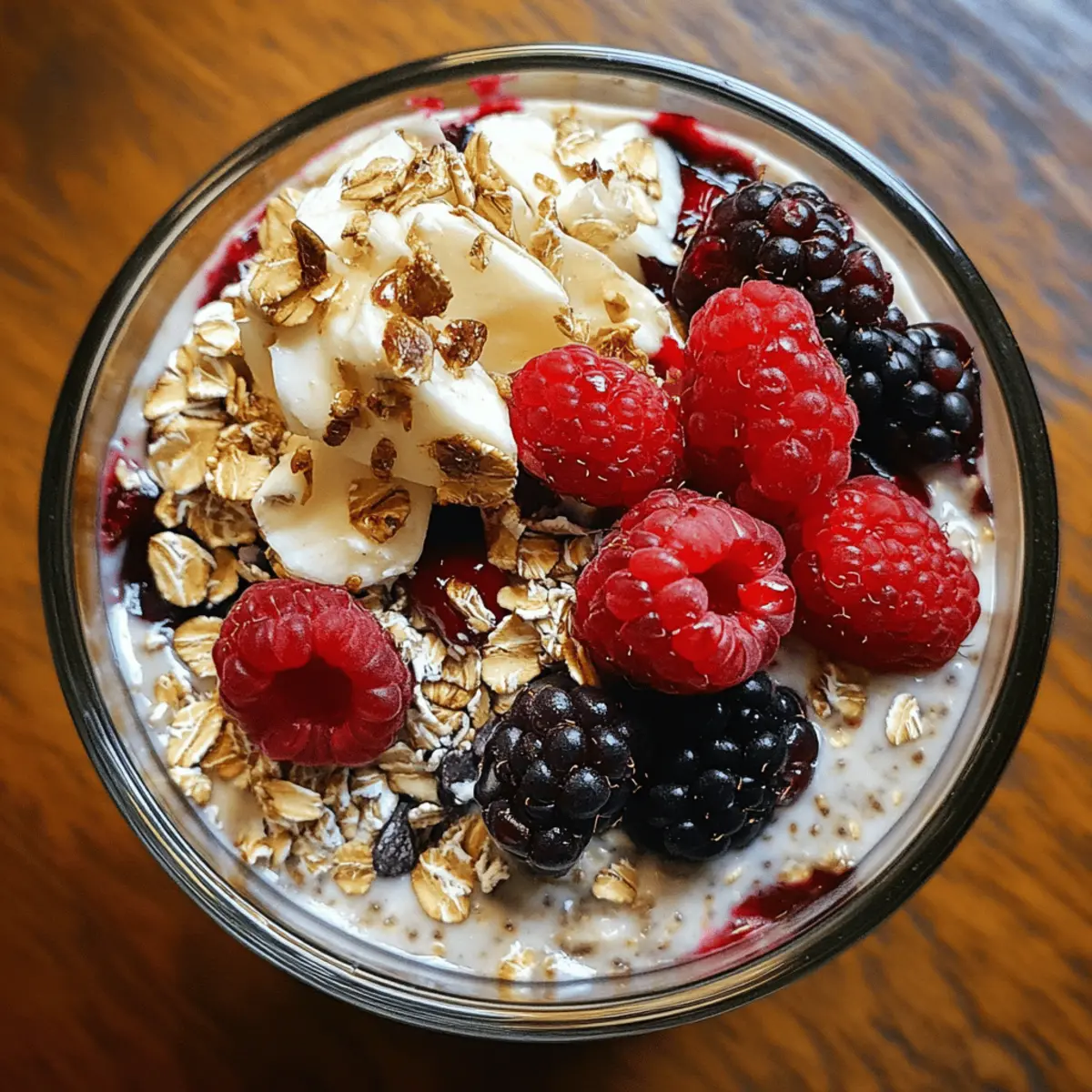 Easy Overnight Oats with Berries: A Refreshing Breakfast Boost