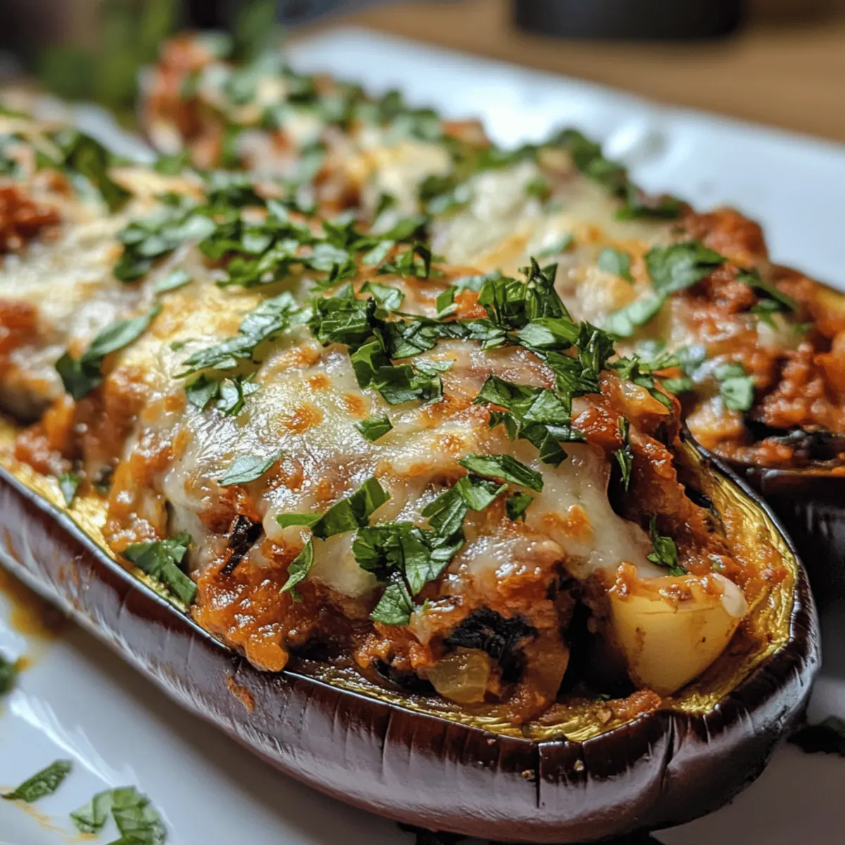 Ultimate Delicious Vegetarian Stuffed Eggplant - Easy & Creamy