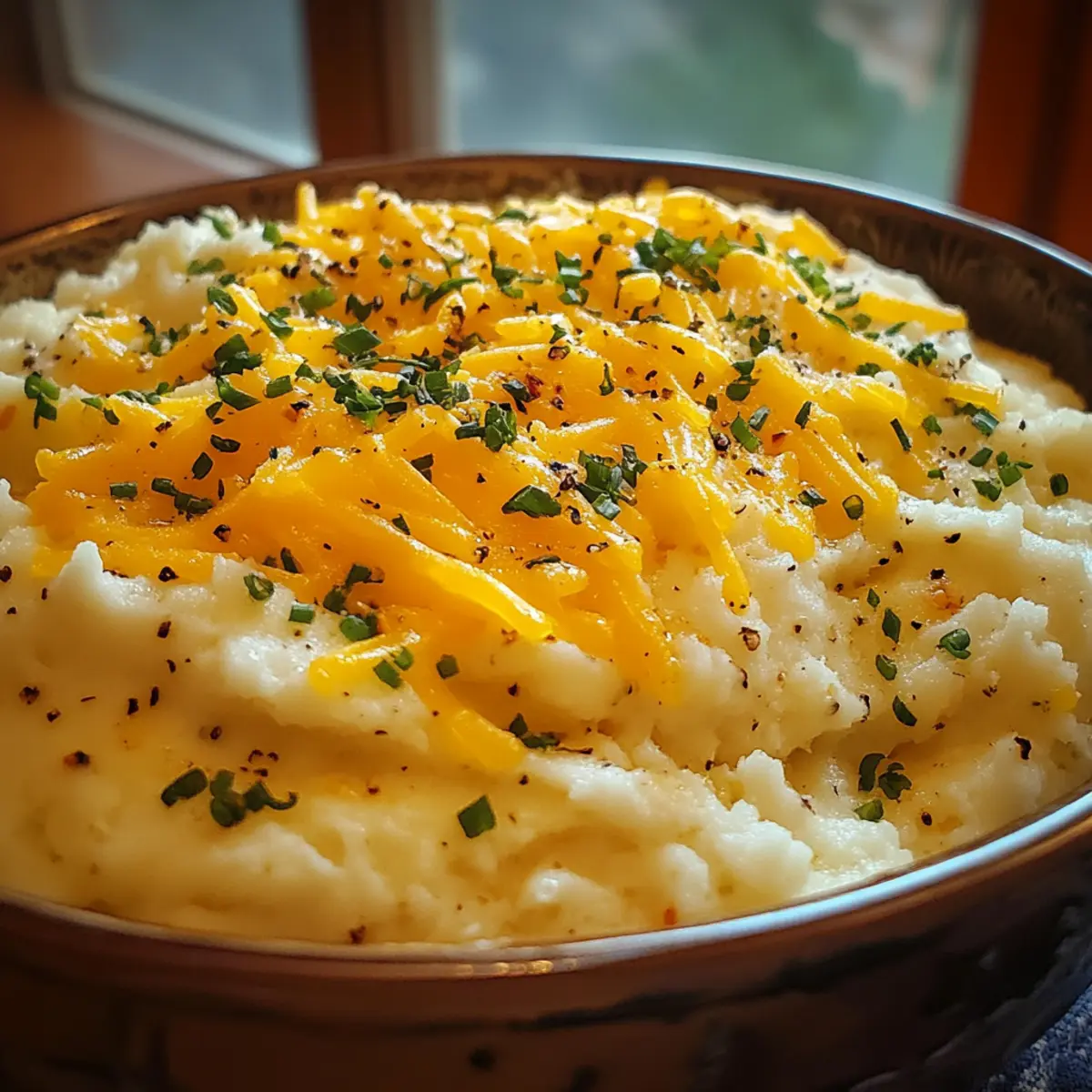 Irresistible Creamy Cauliflower & Cheddar Mash: A Comforting Hit