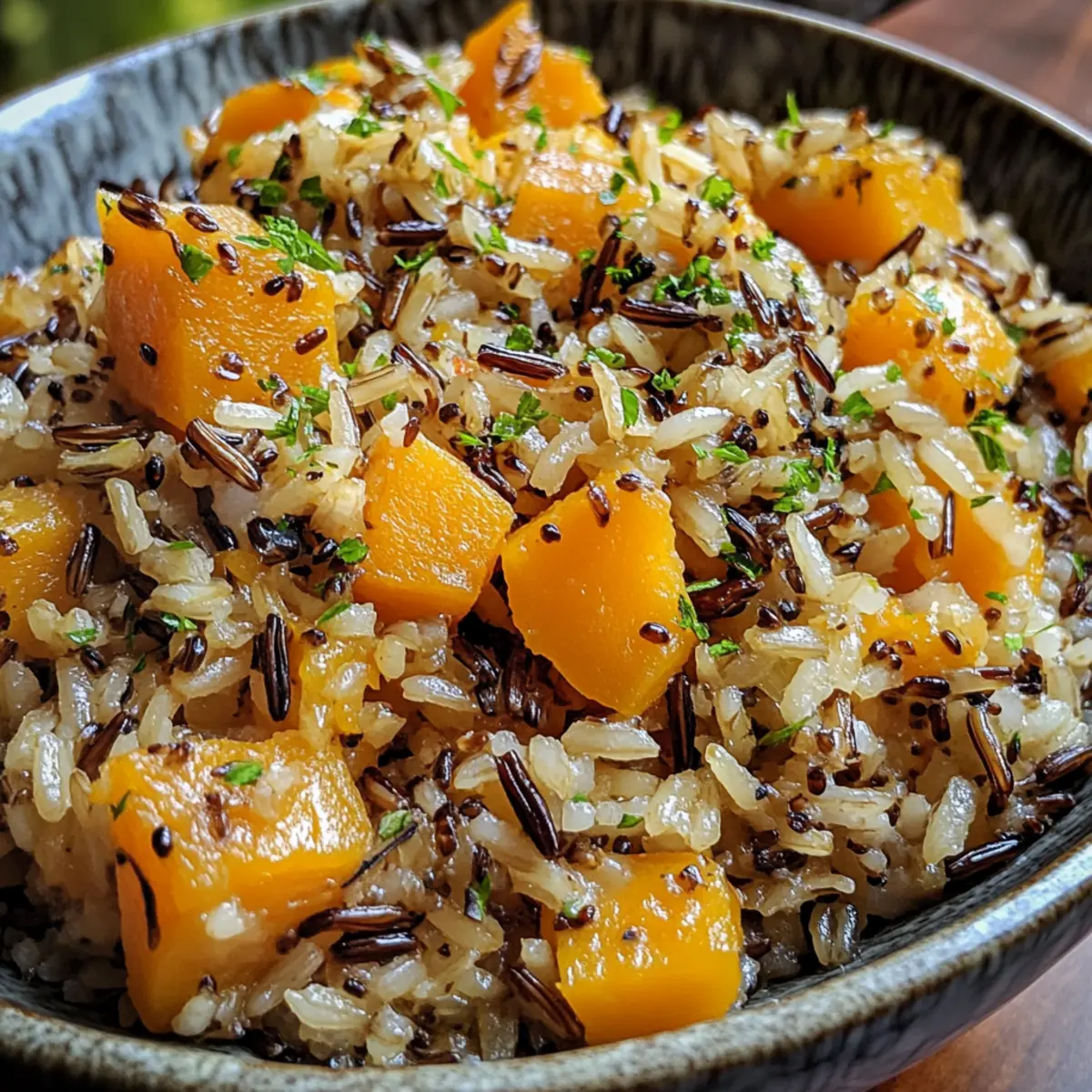 Easy, Flavorful Butternut Squash & Wild Rice Pilaf