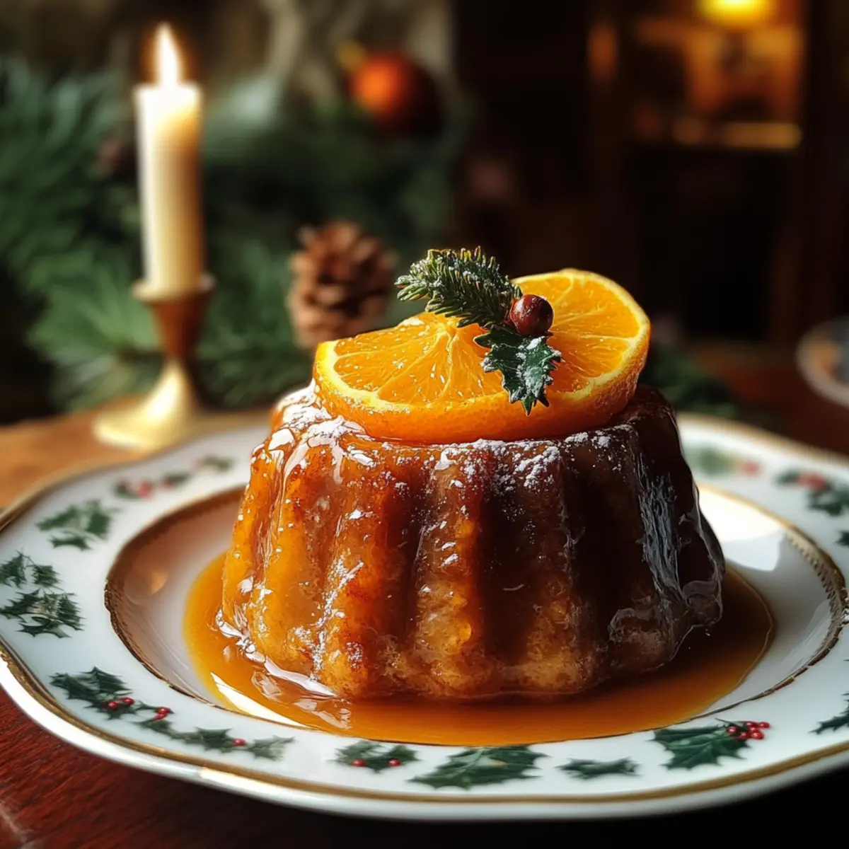 Irresistible, Delicious Creamy Christmas Spiced Orange Pudding