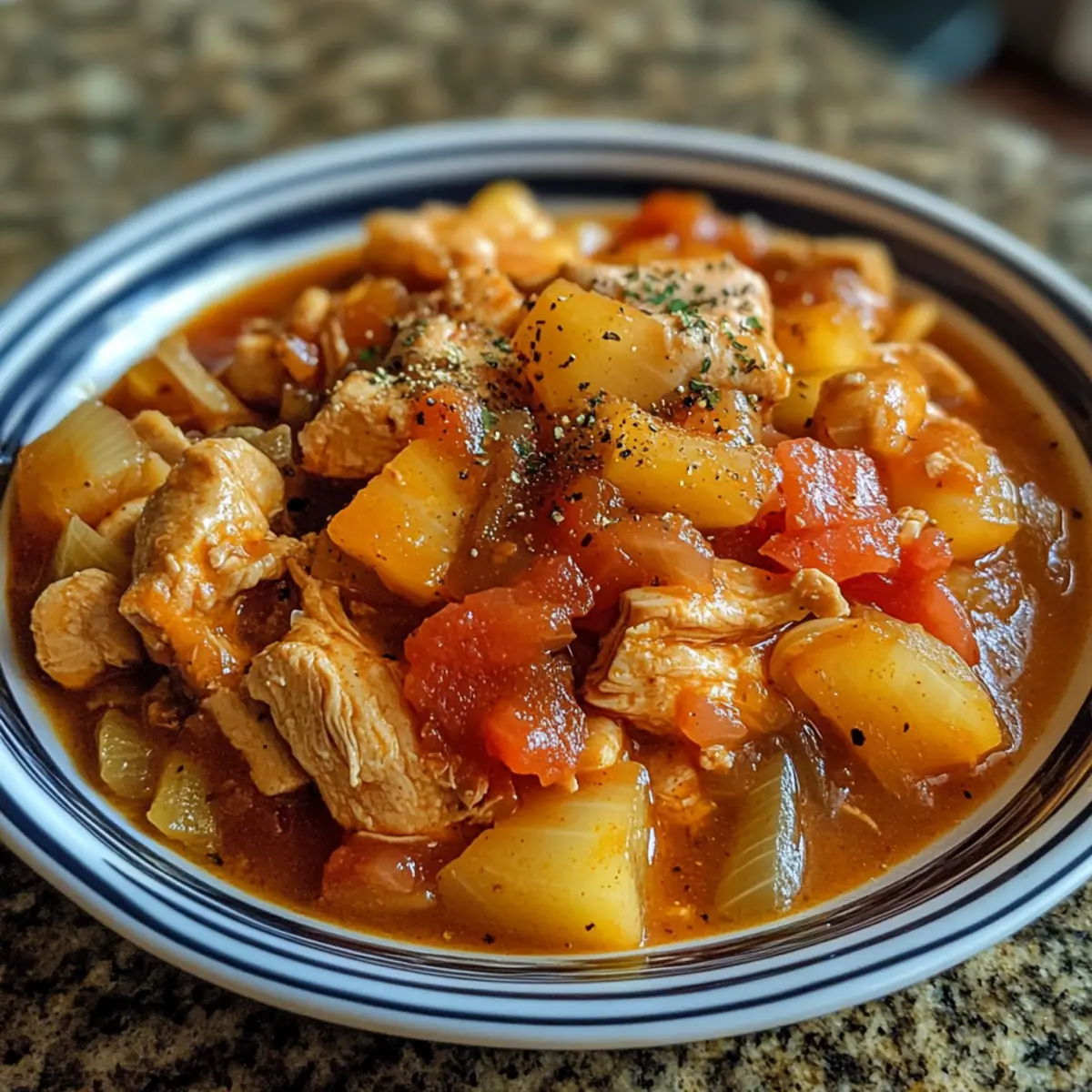 Easy Comforting Hearty Slow Cooker Chicken Cabbage Stew