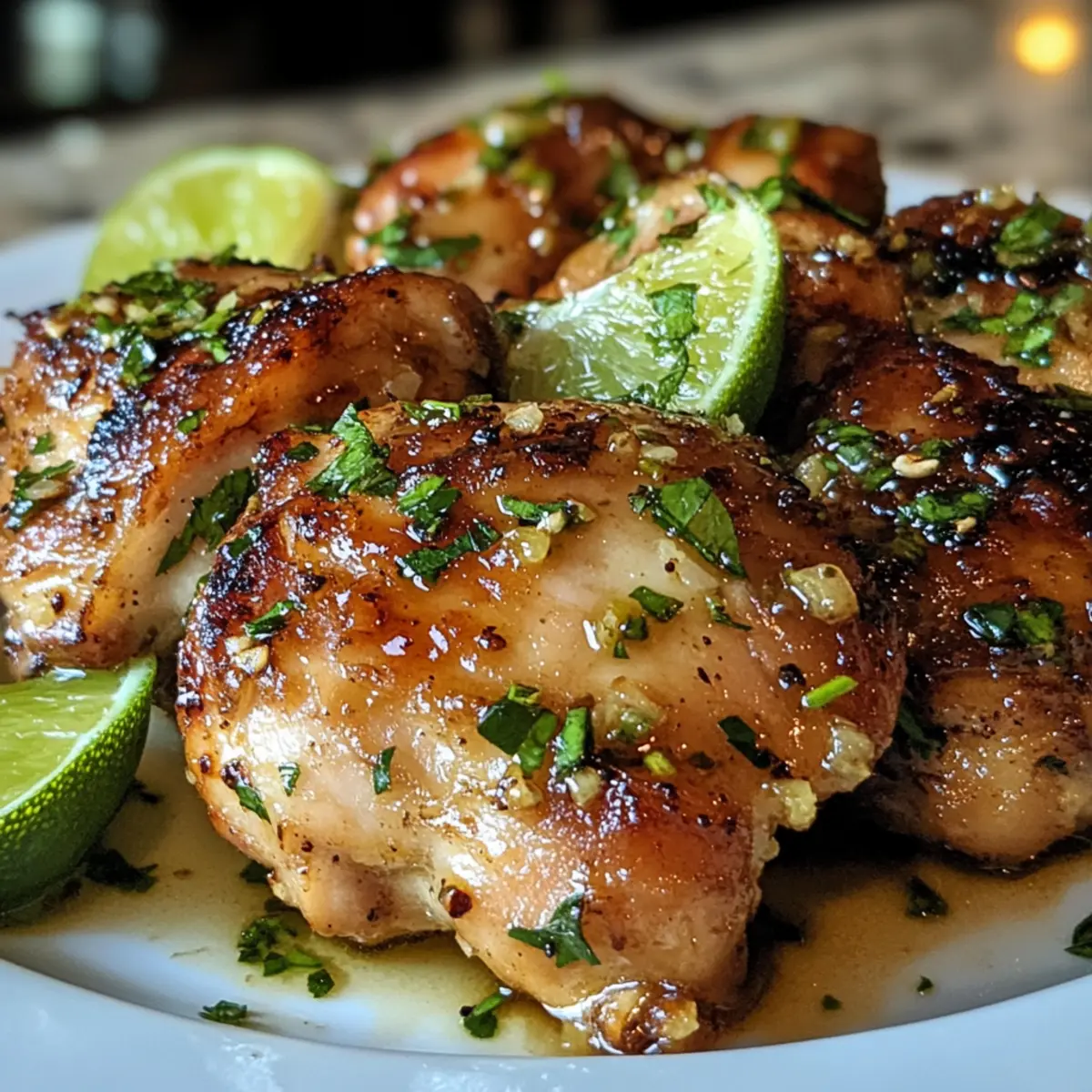 Irresistible Juicy Garlic Lime Chicken Thigh Pieces Recipe